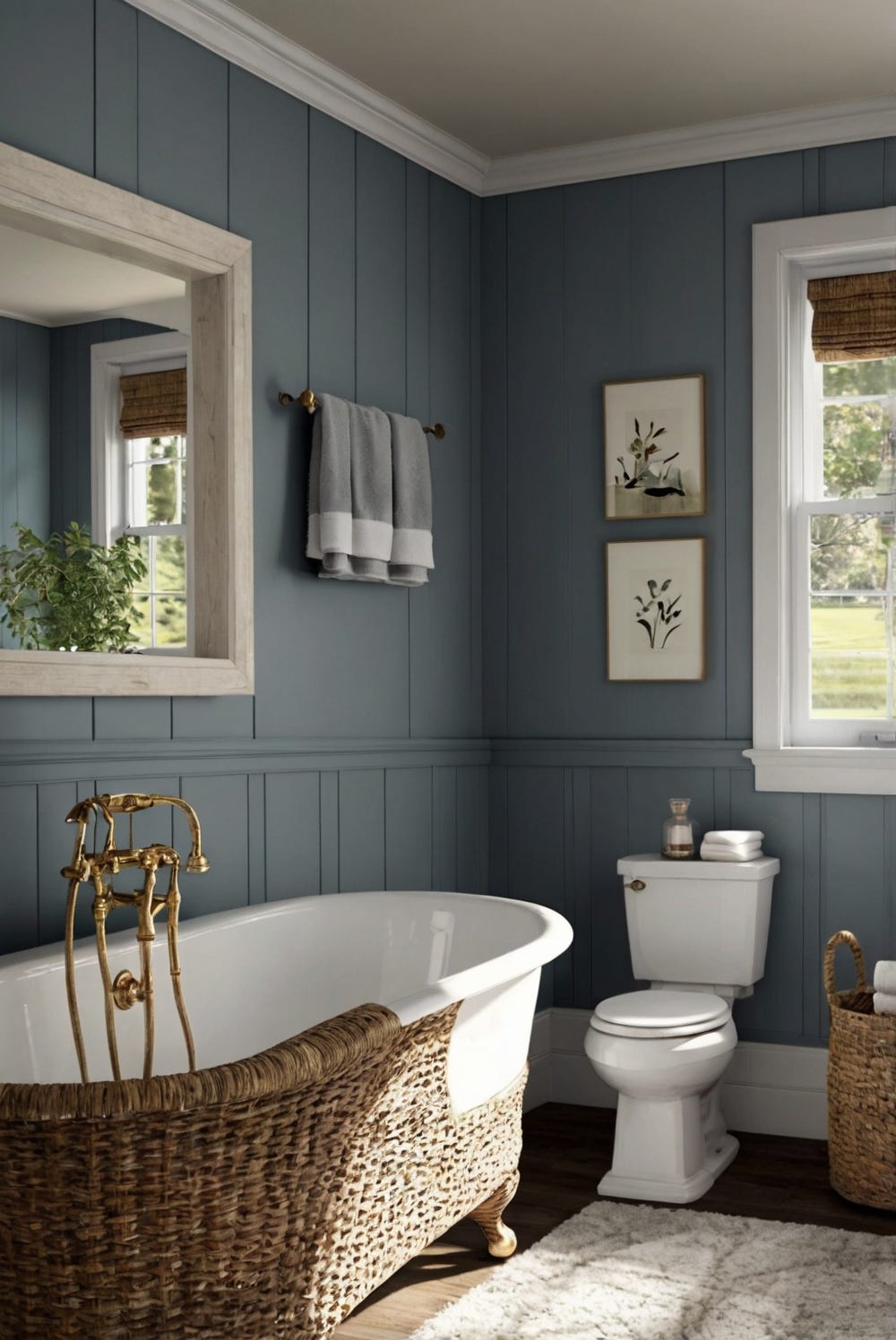 Discover how Topsail Wall Paint in SW 6217 can transform your bathroom ...