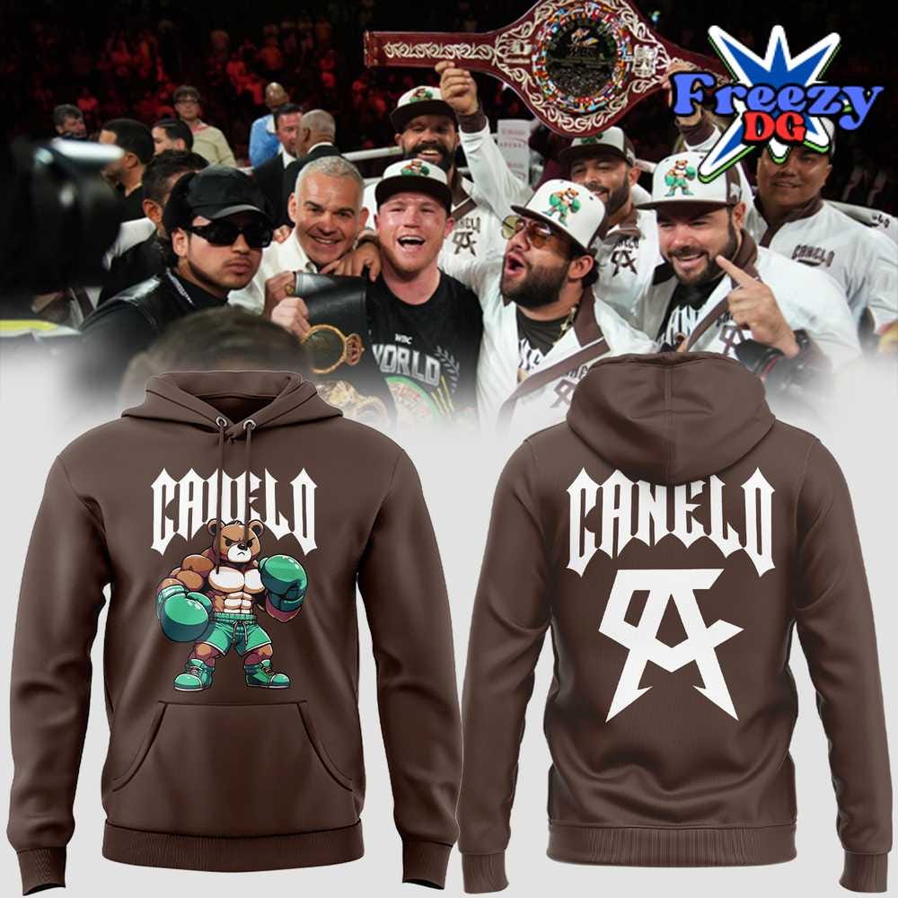 Canelo Bear Boxing Limited Edition Brown Hoodie | by Freezydg | Sep ...