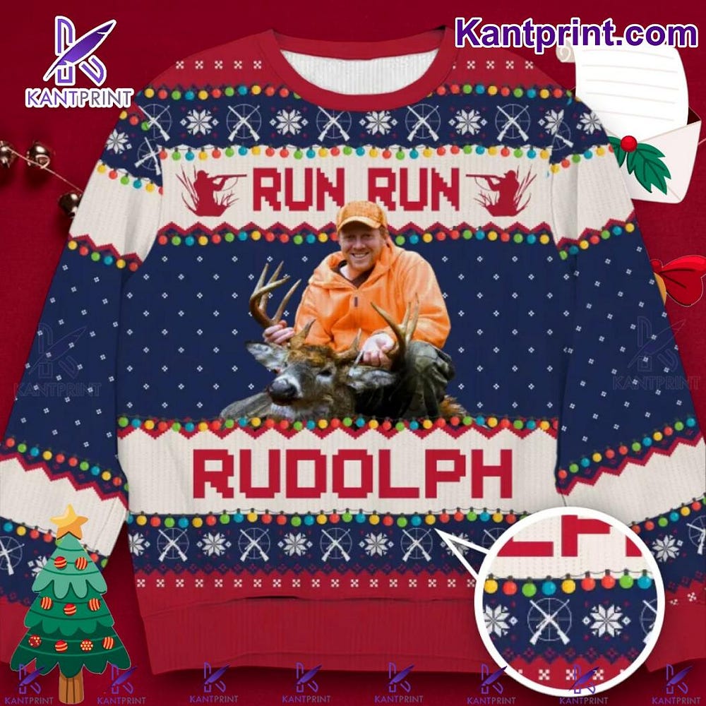 Hunting Run, Run Rudolph! Your Custom Photo Sweater Awaits | by Cralxn ...