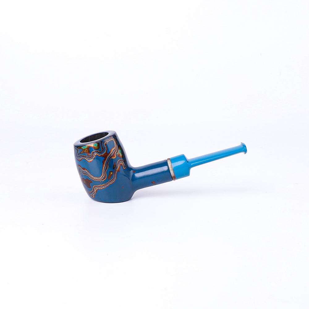 Handmade Blue Tobacco Pipe Gift Set | by Fdgvd | Medium