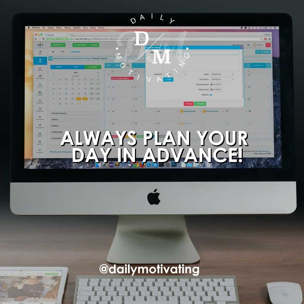 Always plan your day in advance so you can get the best out of it! 👌🏻 ...