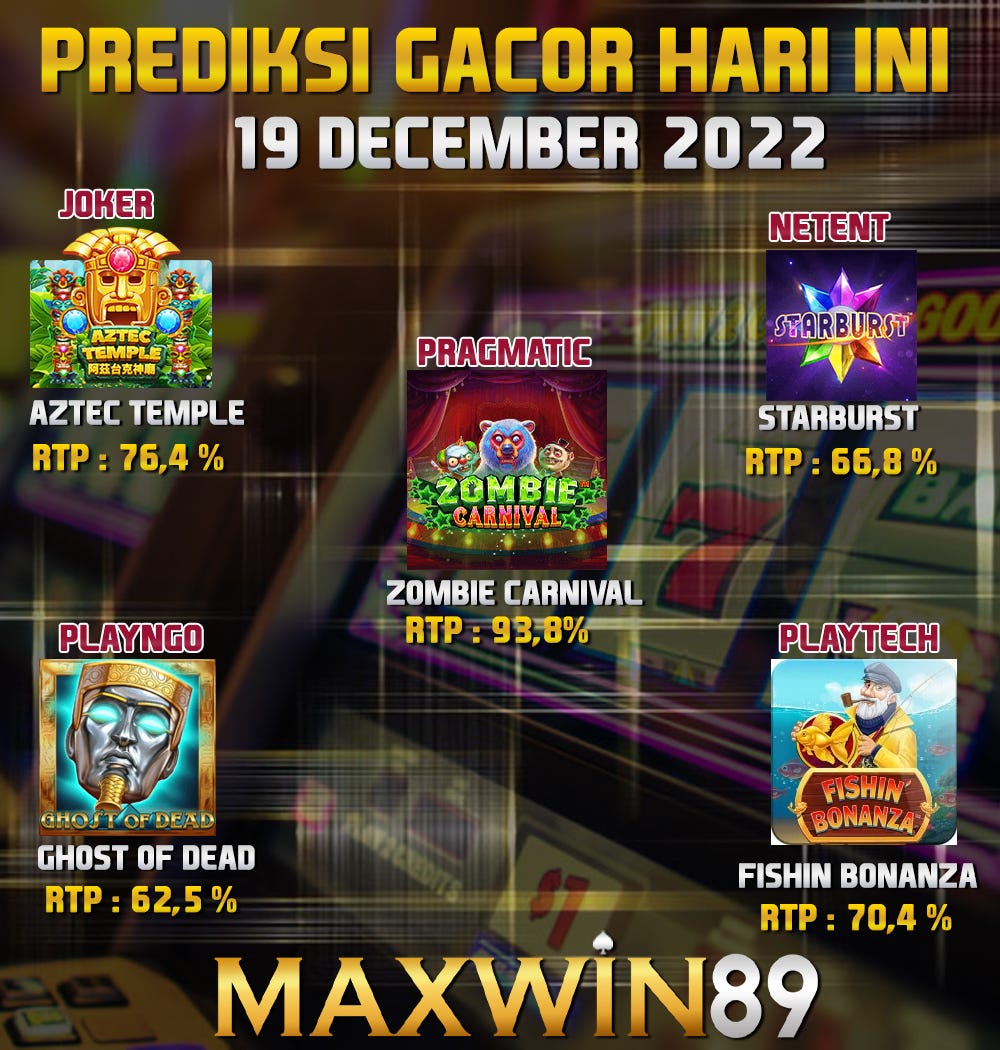 Prediksi Slot Gacor 19 DESEMBER 2022 Maxwin89 - landak kemas2 - Medium