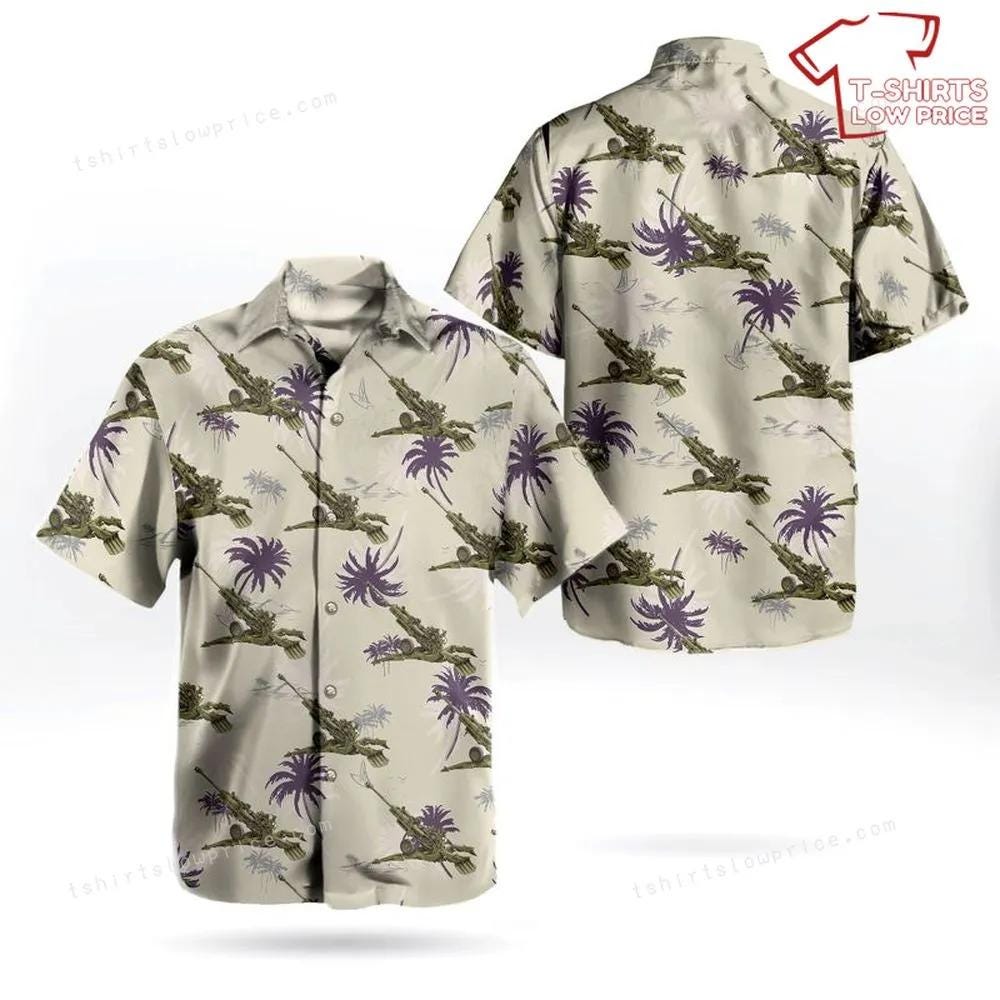 Canadian Army M777 Lightweight 155mm Howitzer Hawaiian Shirt Outfit ...