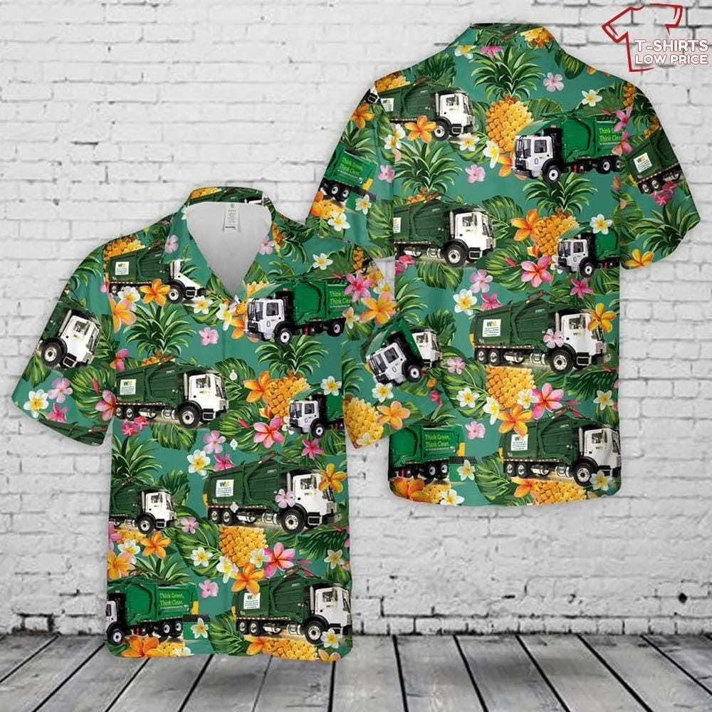 Waste Management Garbage Truck Hawaiian Shirt | by Robby Zamora | Feb ...