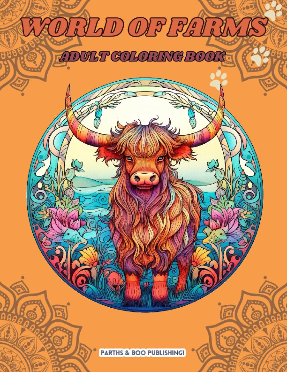 PDF World of Farms: Farm Animal Coloring Book for Adults With 50 Unique ...