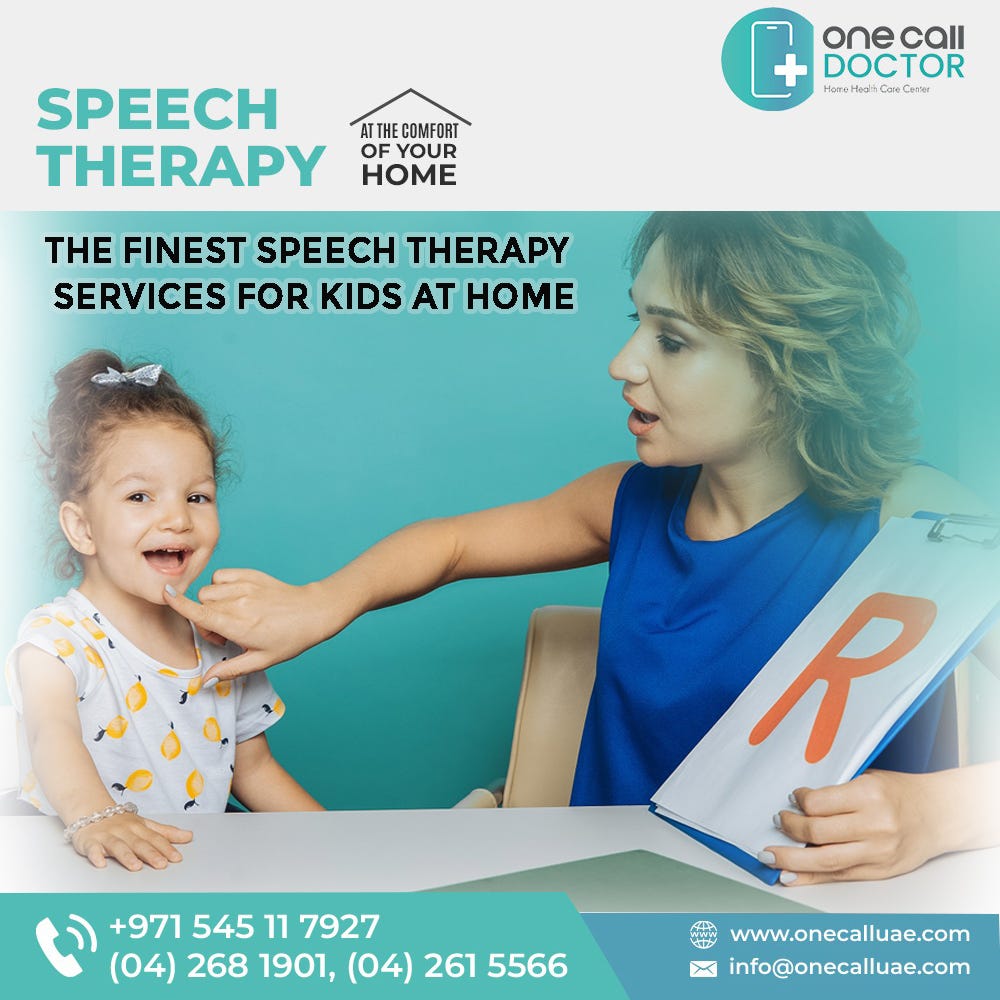 Early Intervention with Speech Therapy at Home in Dubai | One Call ...