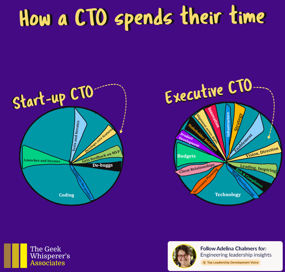 How a CTO spends their time: Start-up CTO vs Excutive CTO | by Adelina ...