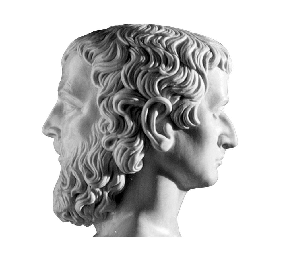 Roman Statue Face God