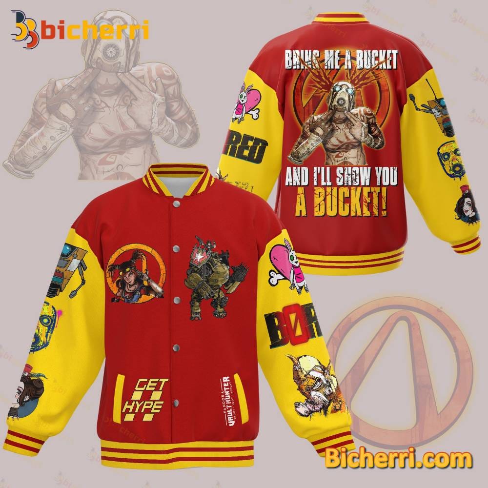 Adventure with the Borderlands Bring Me A Bucket Baseball Jacket | by ...