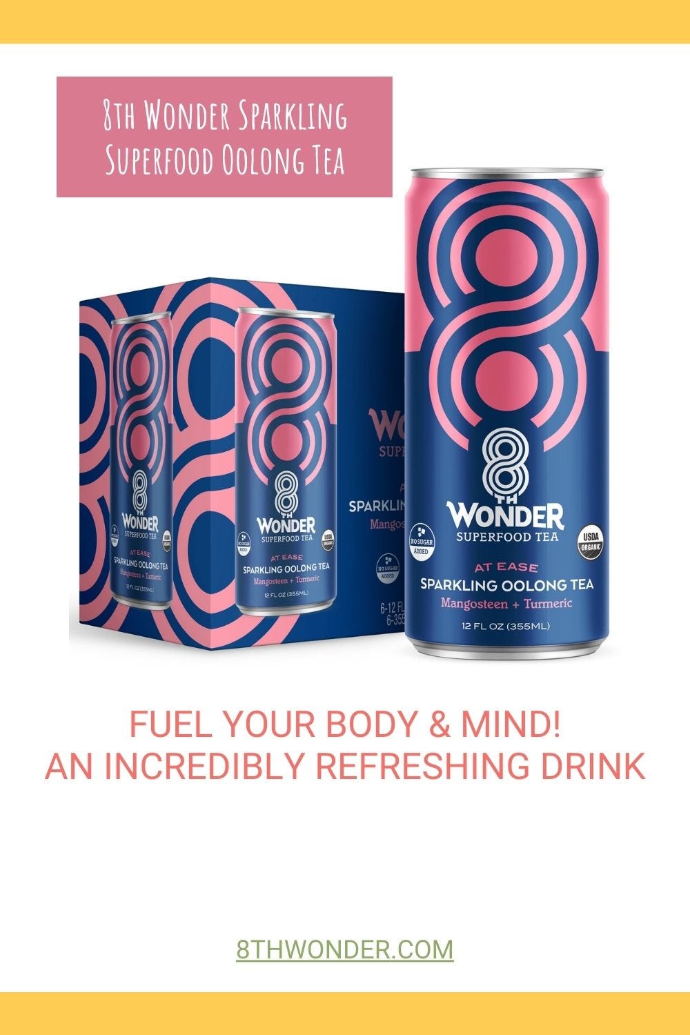 8th Wonder Sparkling Superfood Oolong Tea. - sparklingchaitea - Medium