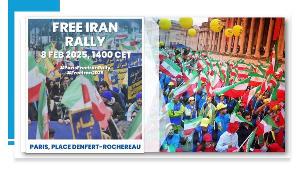 Paris Free Iran Rally, February 8, 2025: A Symbol of the Ongoing Fight ...