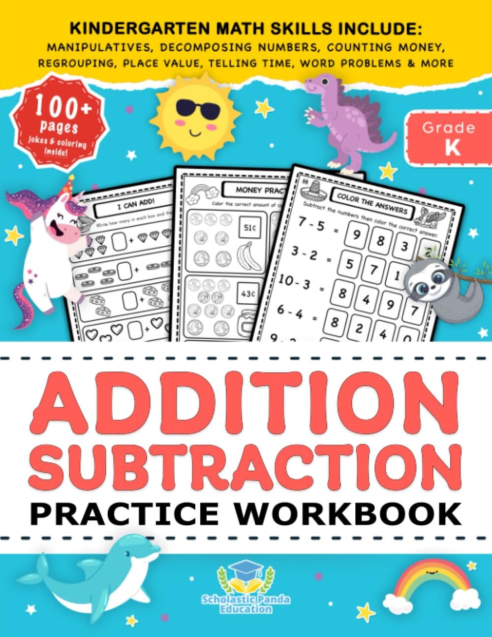 [PDF][BEST]} Addition Subtraction Practice Workbook: Kindergarten Math ...
