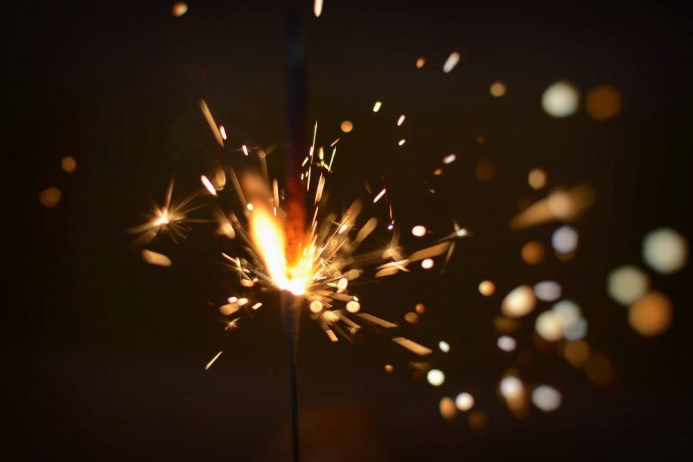 A Spark. Alone in the dark I look for a spark, I… | by Derrick Jones ...
