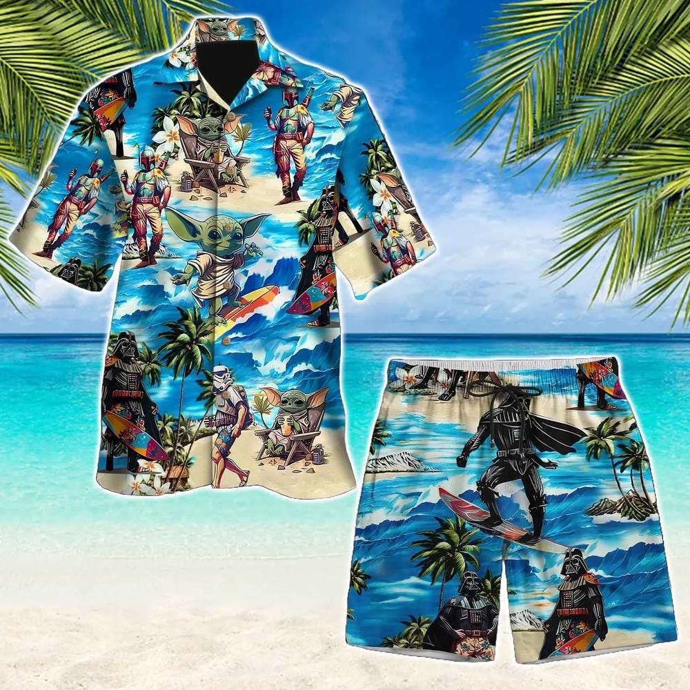 Star Wars Characters Surfing Hawaiian Shirt And Short | by Maddison Hamilton | May, 2024 | Medium