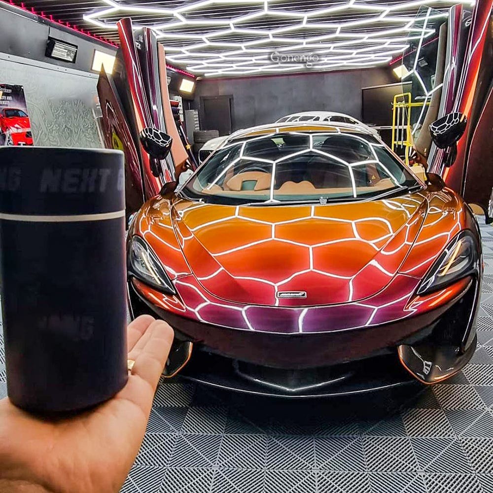 Hexagon LED Garage Car Tune-Up Lights Make Your Car Garage Work for You ...