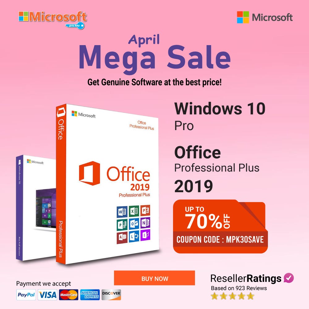 MicrosoftProKey April Mega Sale: Get Genuine Software at the Best Price ...
