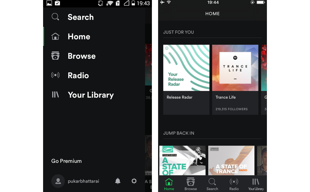 A comparison of smartphone interface guidelines using primary ...
