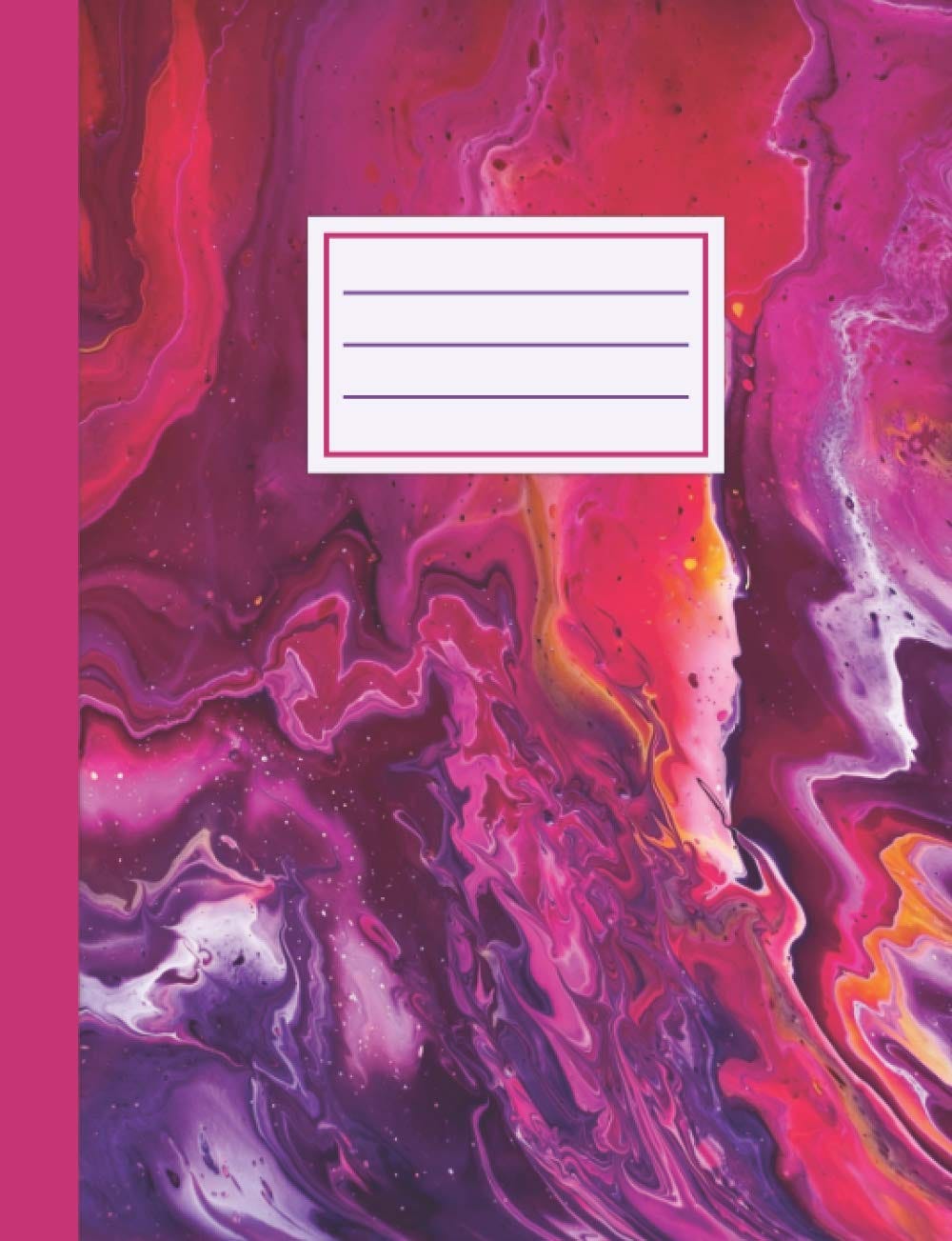 [DOWNLOAD][BEST]} Composition Notebook: Bright Pink and Purple Abstract ...