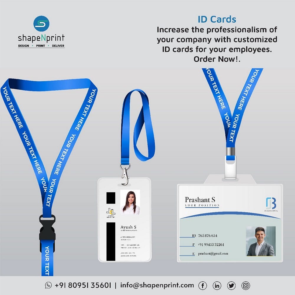 Id Card Design Print HSR Layout - shapenprint - Medium