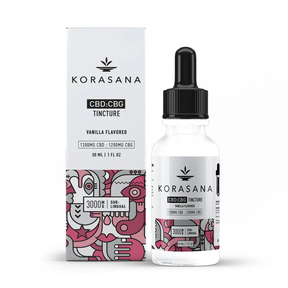 Full Spectrum CBD + CBG Tincture By Korasana - Korasana - Medium