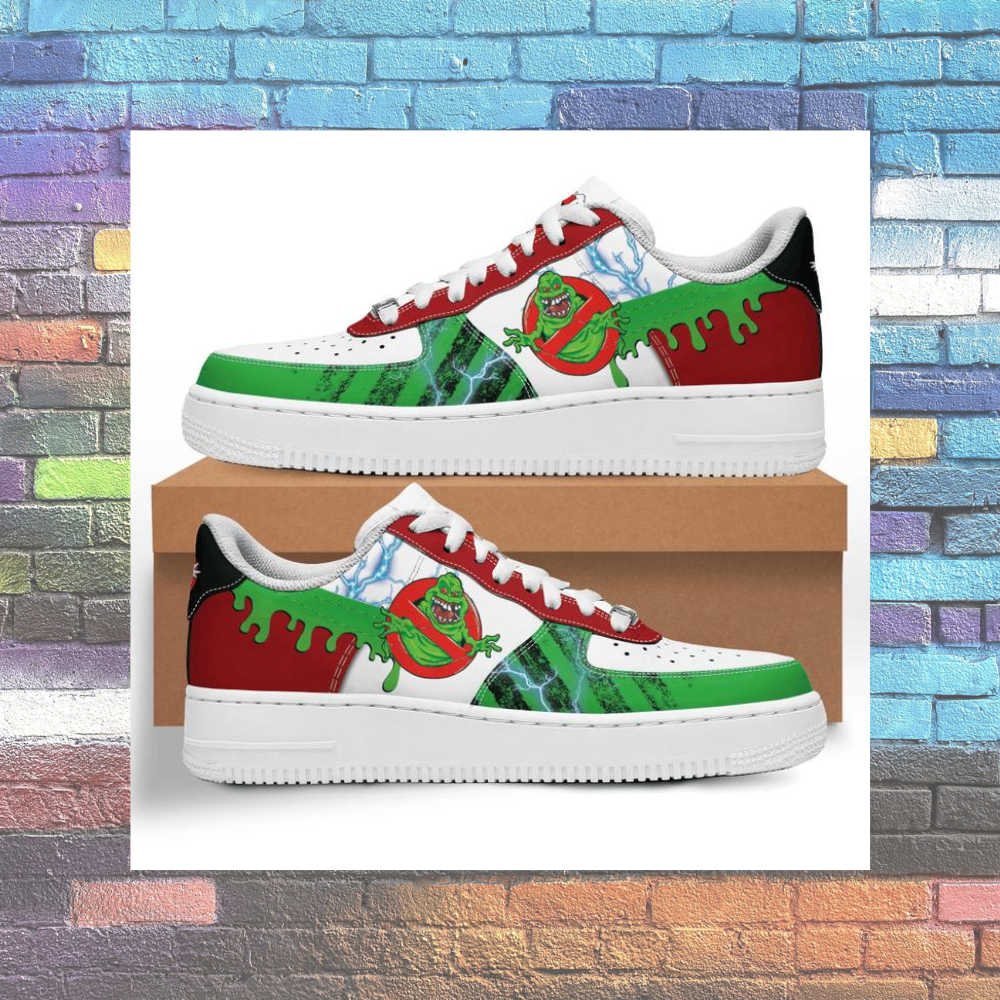 Ghostbusters Slimer Nike Air Force 1 - Kavashop - Medium