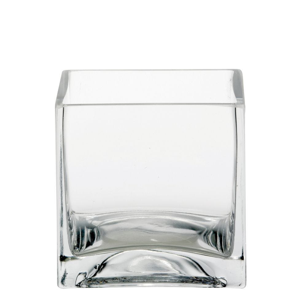 Glass 10cm Cube Vase | Michael Dark - Michaeldark - Medium