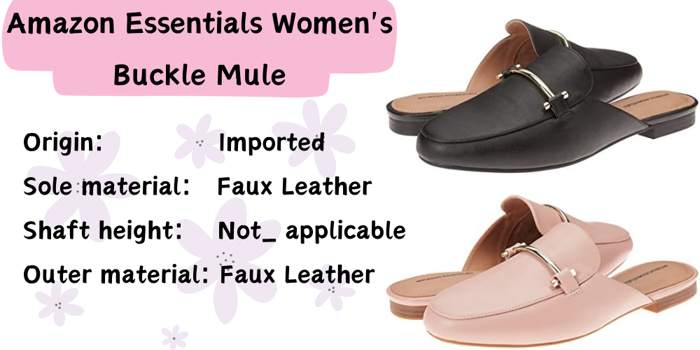 Amazon Essentials Women’s Buckle Mule - Shoe Hub - Medium