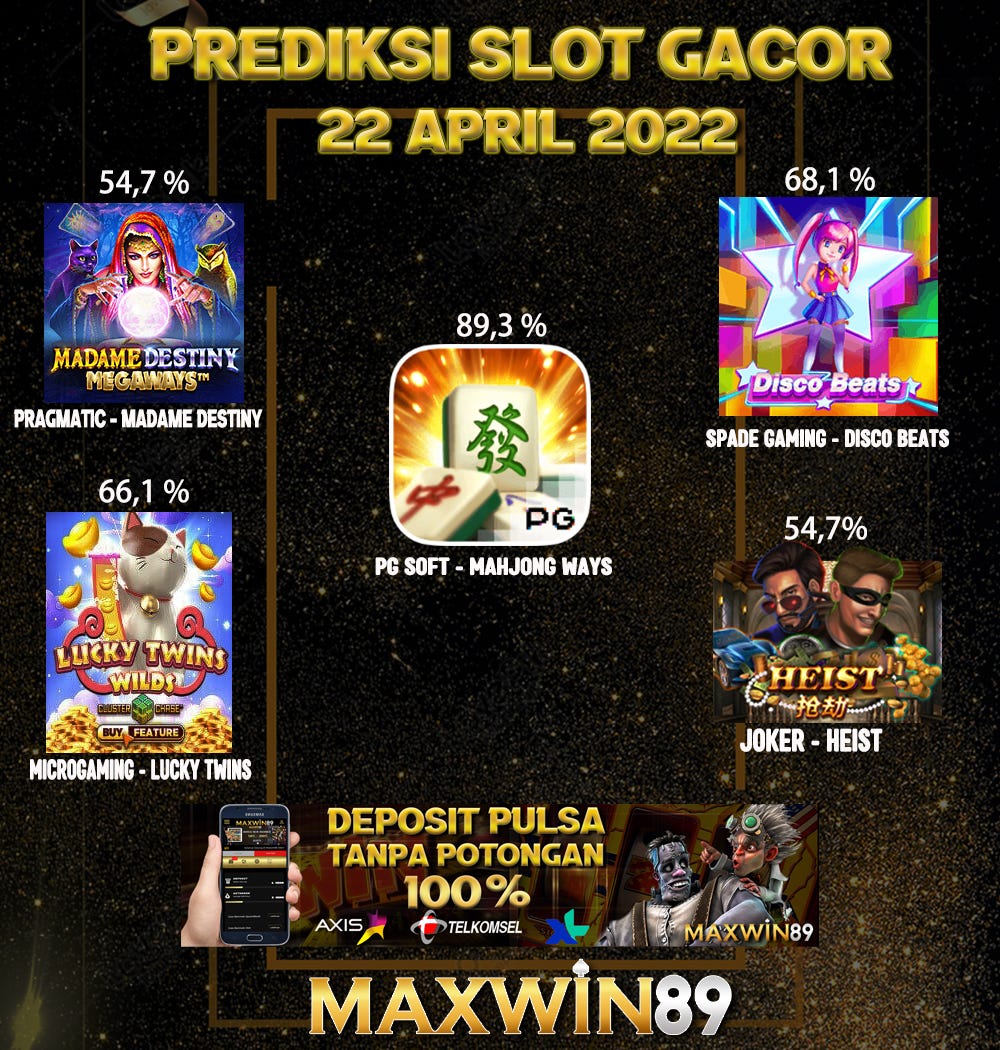 Prediksi SLot Gacor 22 APRIL 2022 Maxwin89 - landak kemas2 - Medium