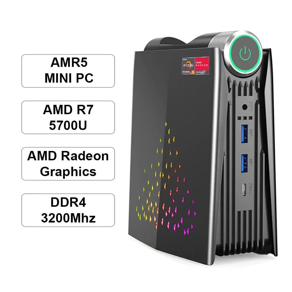 Chatreey AMR5 AM08 Mini PC Ryzen 5 5800U R7 7735HS 680M R9 7940HS 780M ...