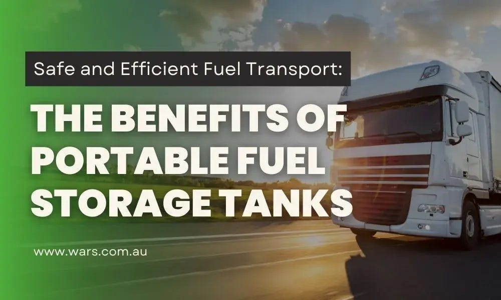 Benefits of Portable Diesel Fuel Tanks: Explore More! - WA Refuelling ...