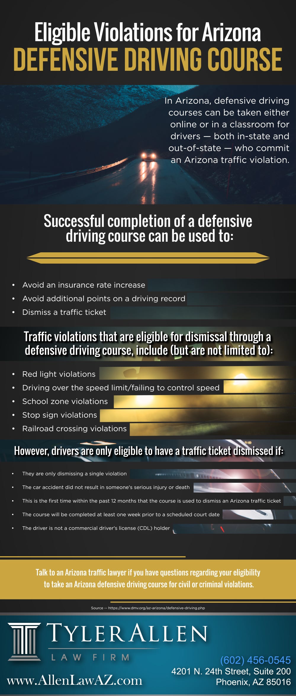 Eligible Violations for Arizona Defensive Driving Course | by Tyler ...