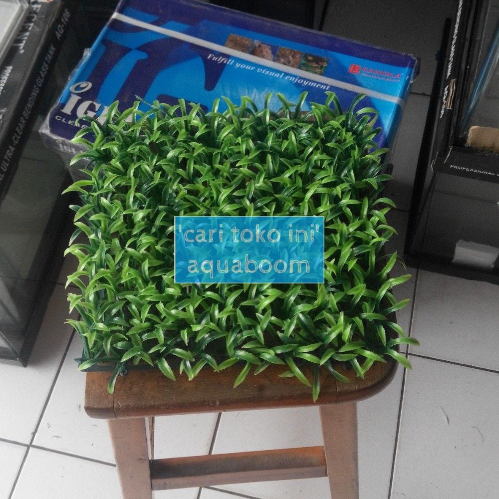 Rumput Plastik / Rumput Aquarium/ Rumput Hiasan/ Tipe GAJAH - Aqua Boom ...