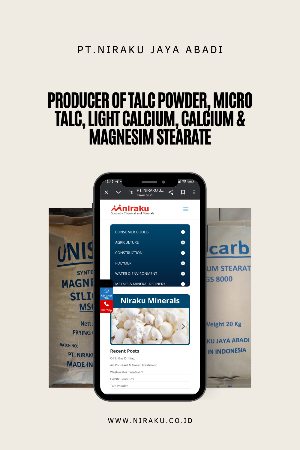 PT NIRAKU JAYA ABADI PT. NIRAKU JAYA ABADI adalah perusahaan yang bergerak dibidang produksi ...