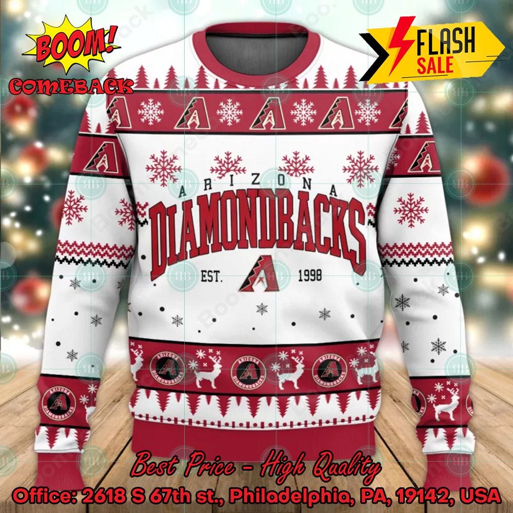 HOT MLB Arizona Diamond Est 1998 Ugly Christmas Sweater | by ...