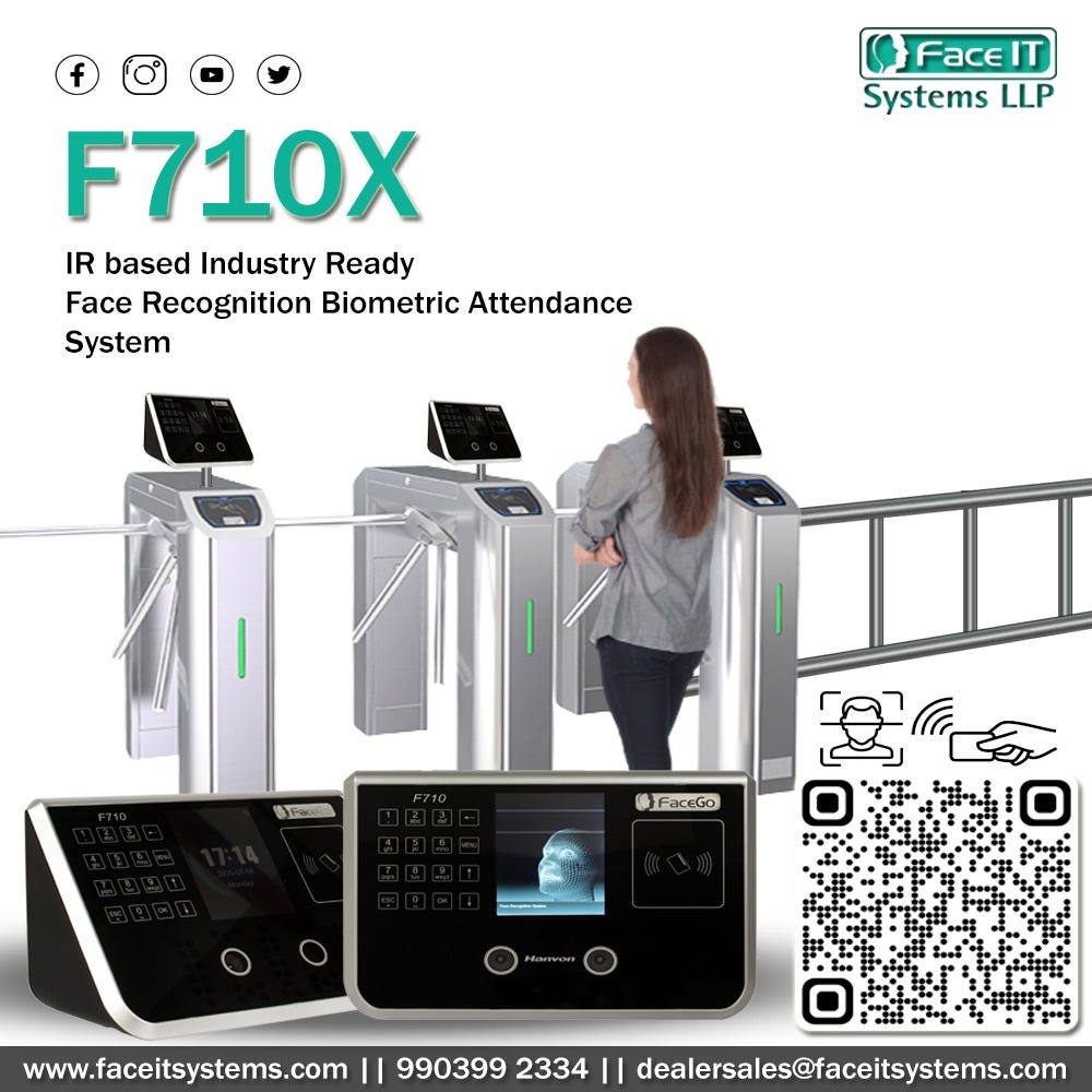 F710X” IR based industrial ready face recognition attendance ...