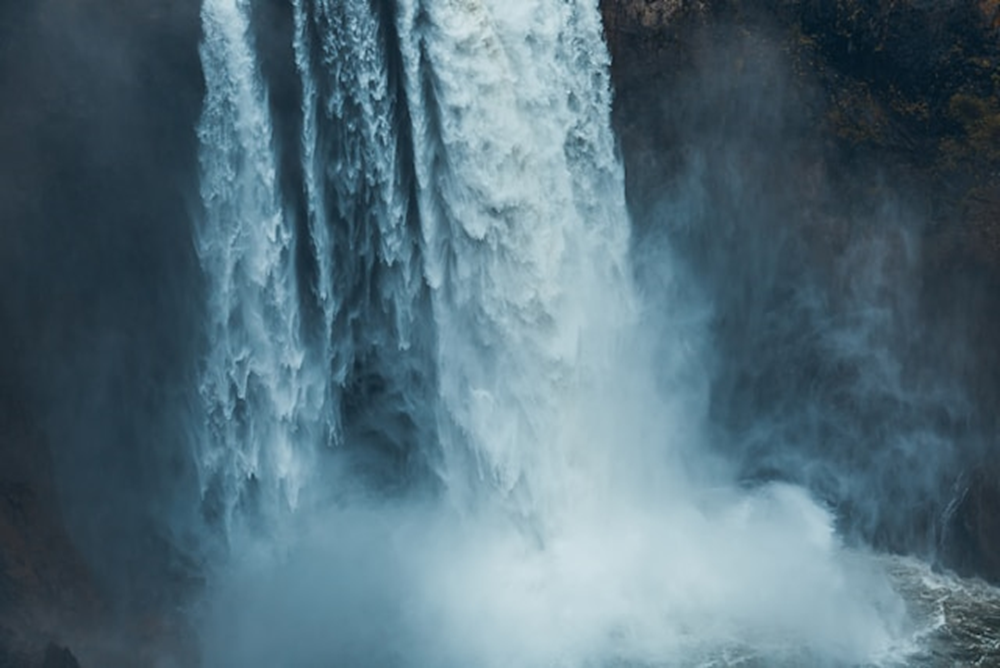 My tears are like a waterfall, kept falling. Wherever sorrow deepens ...