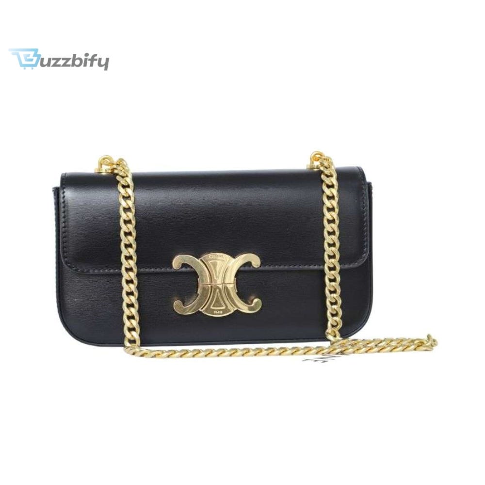 Celine Chain Shoulder Bag Black For Women 8In20.5Cm 197993Bf4.38No | by ...