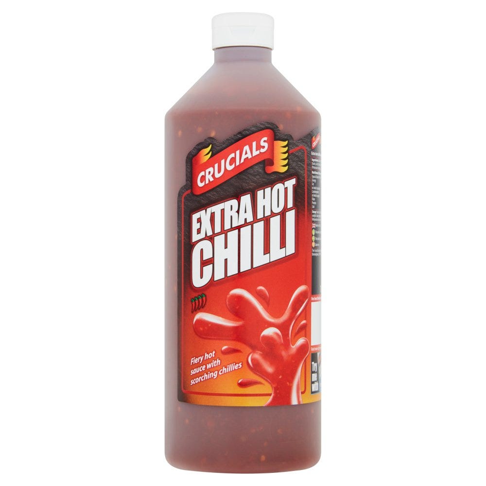 Crucials Extra Hot Chilli 1 Liter Bottle - Emilyaverry - Medium