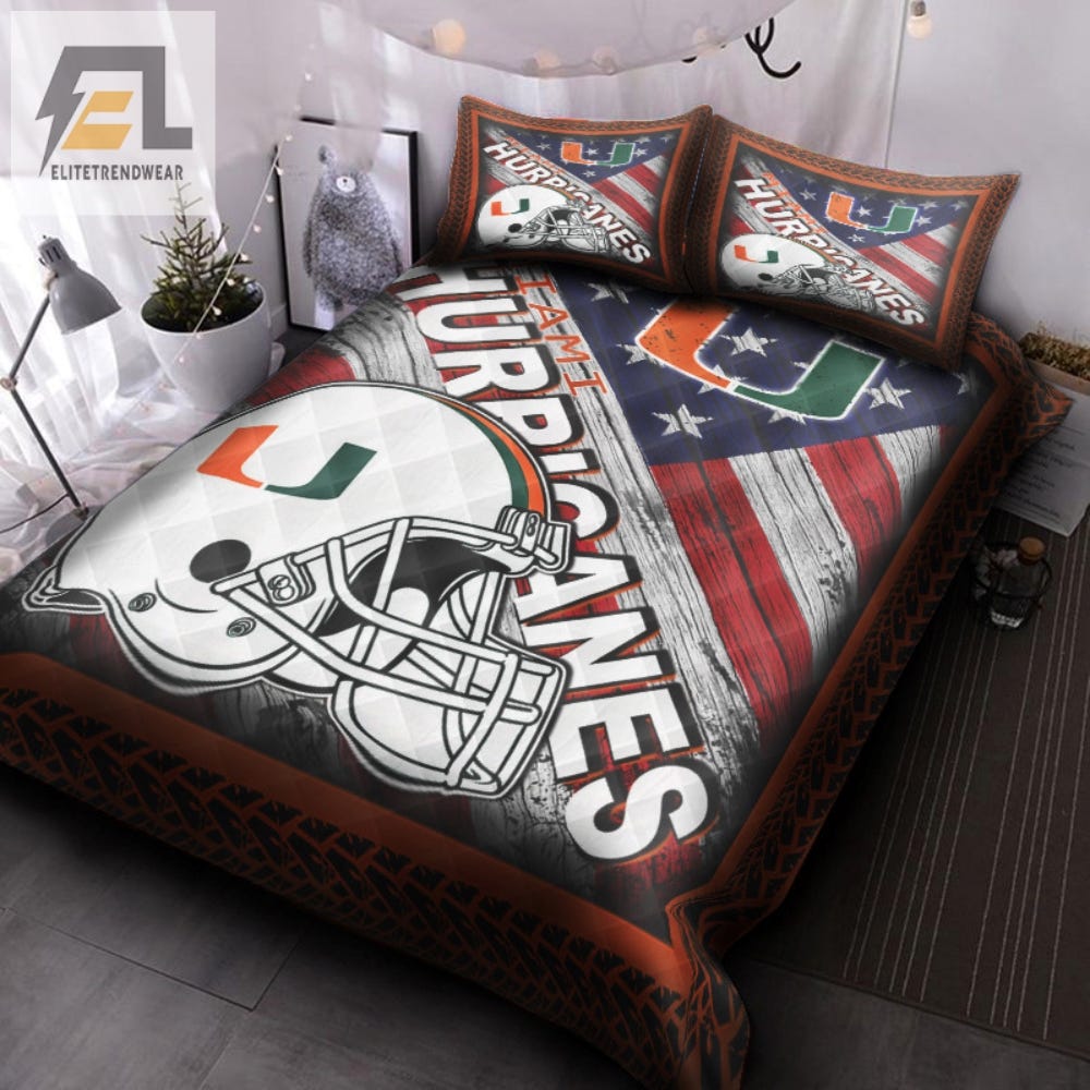 Miami Hurricanes V2 Bedding Set. Looking to show off your Miami… | by ...