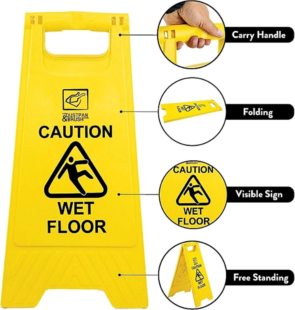 Maximize Safety with Our A-Frame Wet Floor Stand | Arrow Washrooms ...