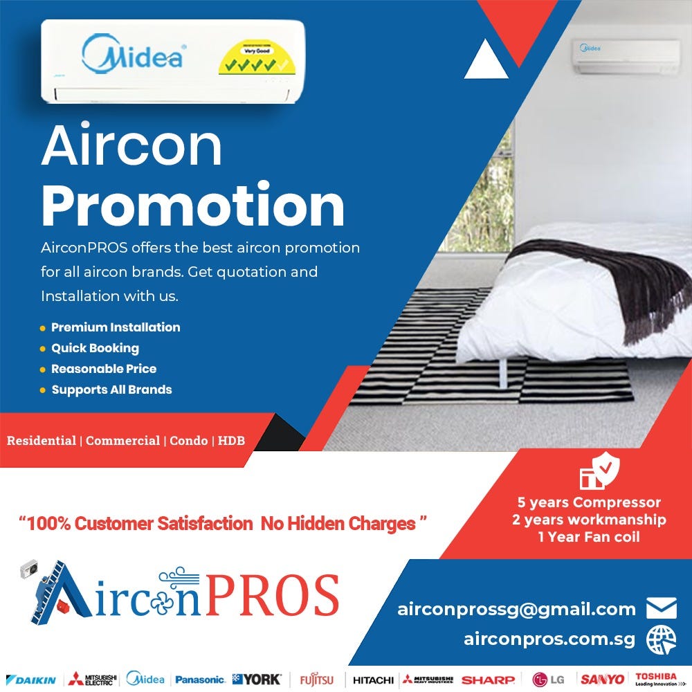 Midea Aircon Promotion - Airconprossingapore - Medium