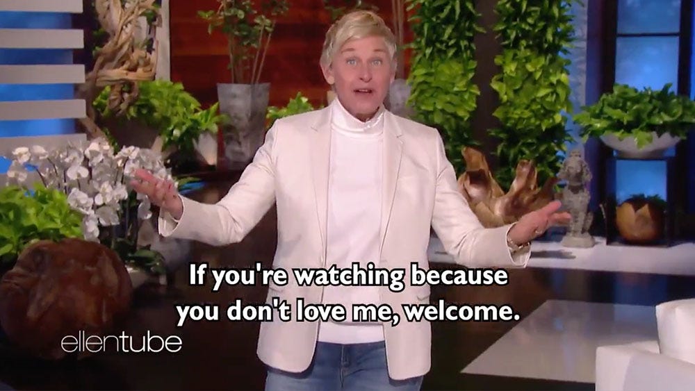Ellen’s Back…Yay. This year has taken a lot from us, but… | by mad dyke ...