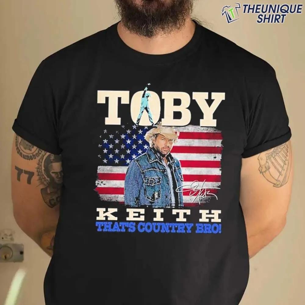 Toby Keith Thats Country Bro T Shirt By George Griffin Feb 2024