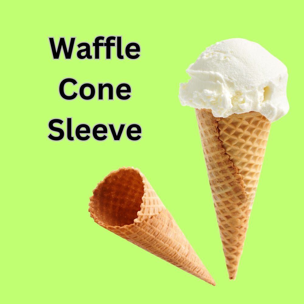Waffle Cone Sleeves: A Tasty Twist to Ice Cream Enjoyment ...