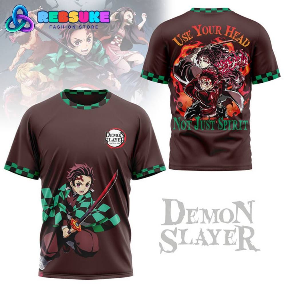 Demon Slayer Use Your Head Not Just Spirit Shirt | by Rebsuke Store ...