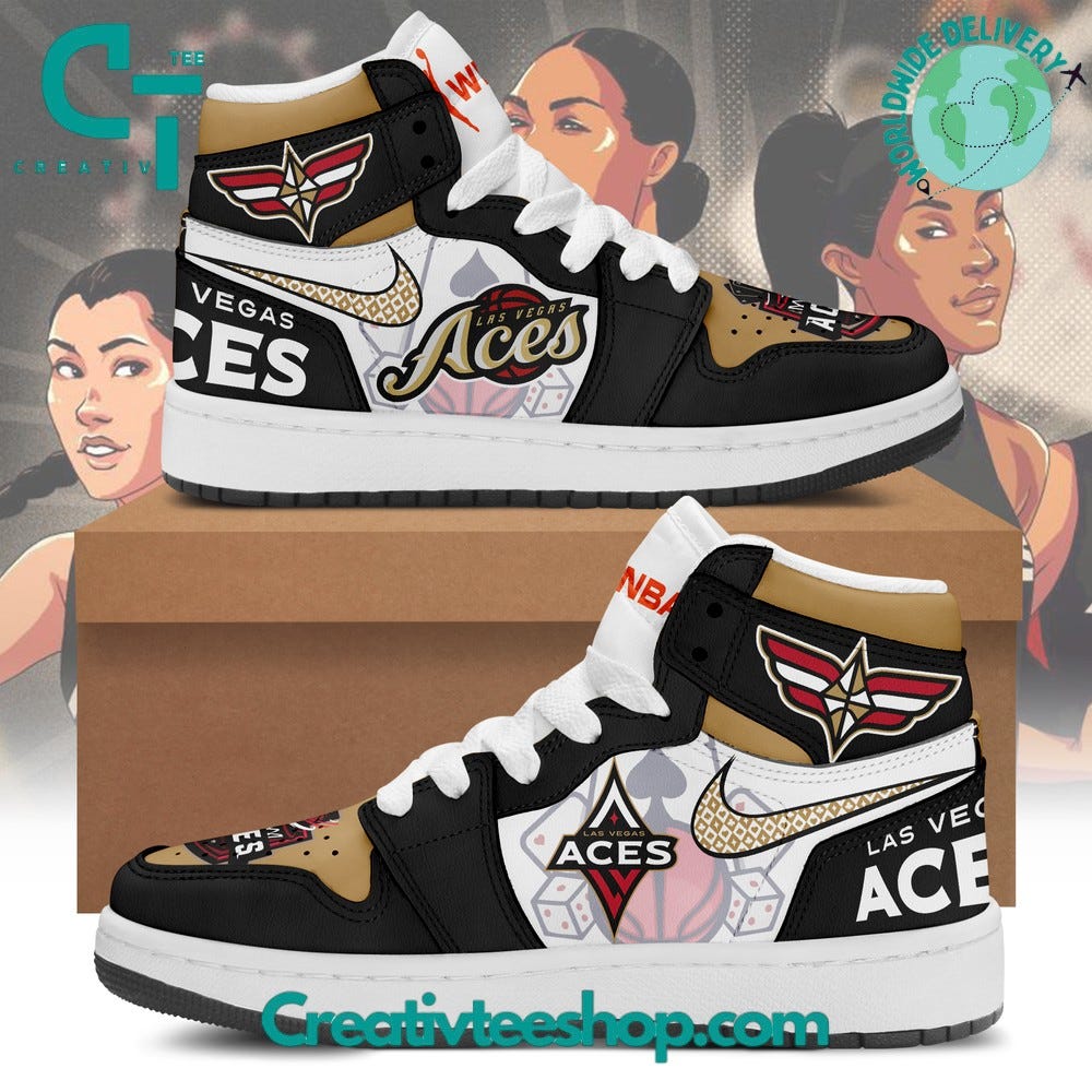 Las Vegas Aces WNBA Air Jordan 1 Sneaker | by Top Fashion | Jun, 2024 ...