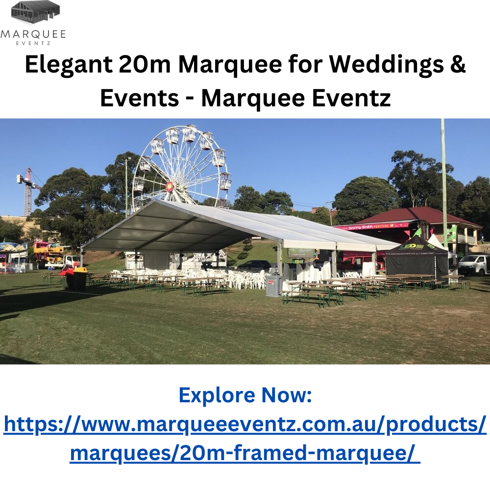 Elegant 20m Marquee for Weddings & Events — Marquee Eventz | by ...