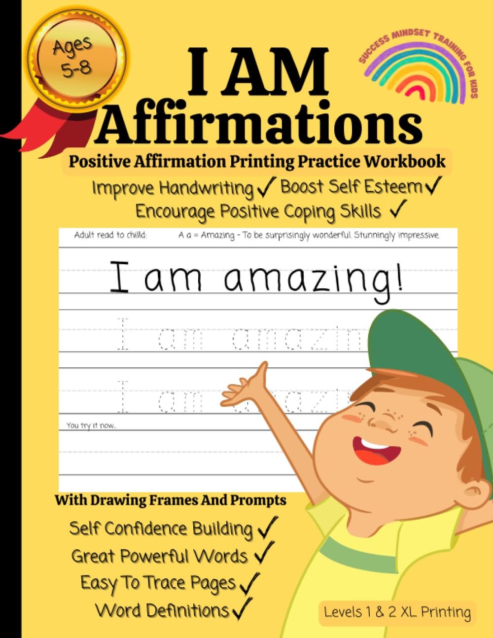 [READ][BEST]} I AM Affirmations for Kids, Handwriting Practice Book for ...