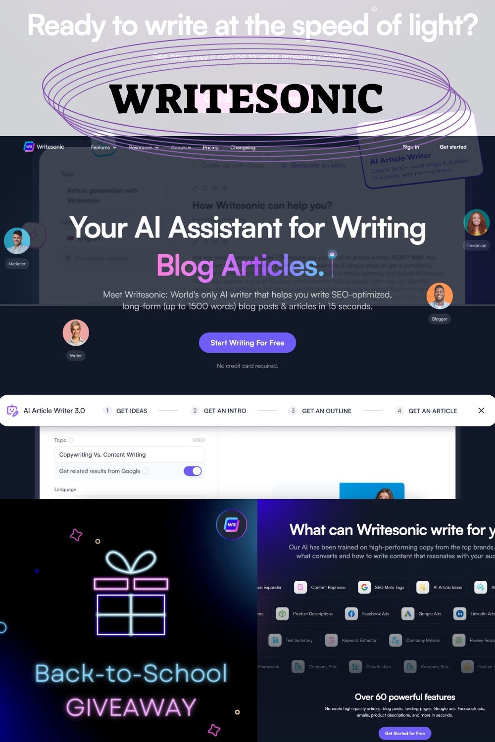 AI-POWERED COPYWRITING AND CONTENT MARKETING. Writesonic is an AI ...