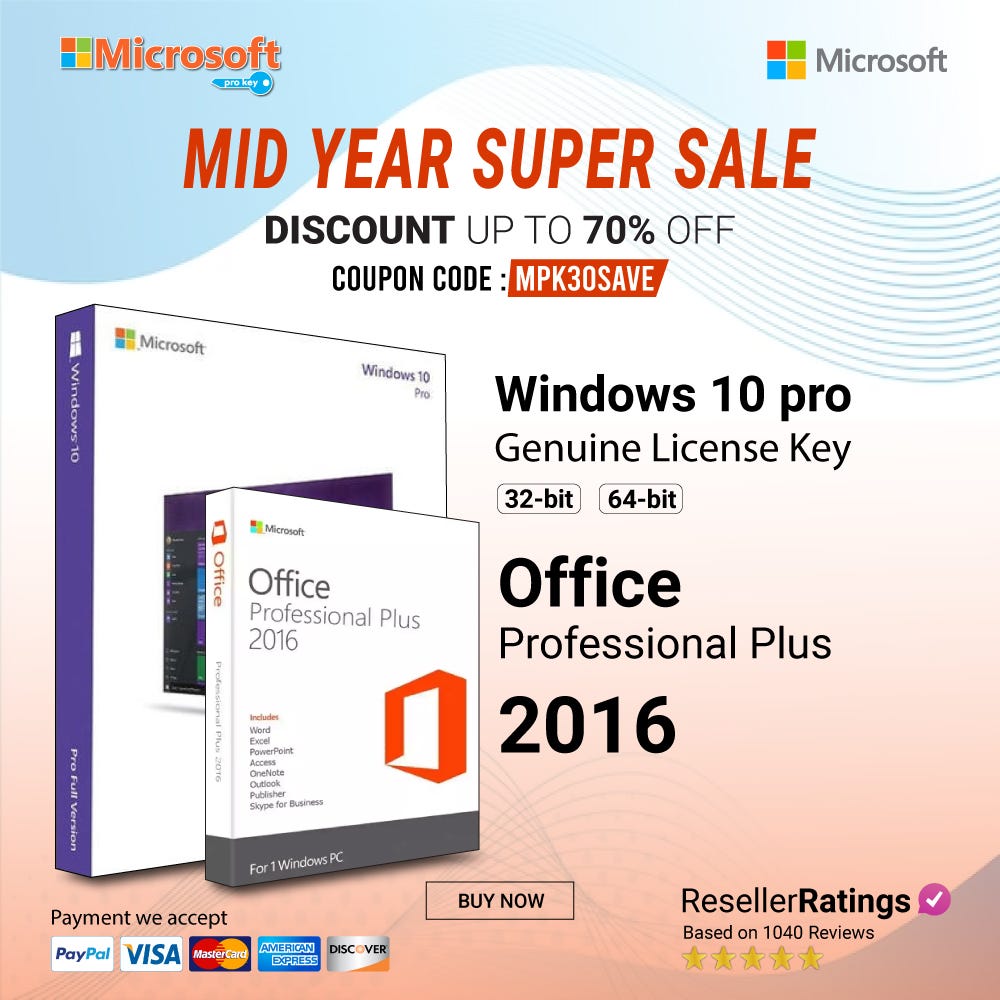 Savings on Genuine Windows 10 Pro & Office Professional Plus 2016 at ...